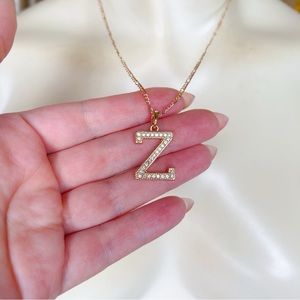 Bloomingdale's | Jewelry | Z Gold Crystal Diamond Pave Necklace Chain ...